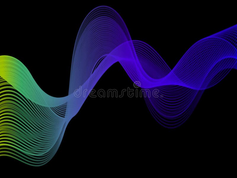 Elegant Abstract Light Wave Design Stock Illustration - Illustration of ...