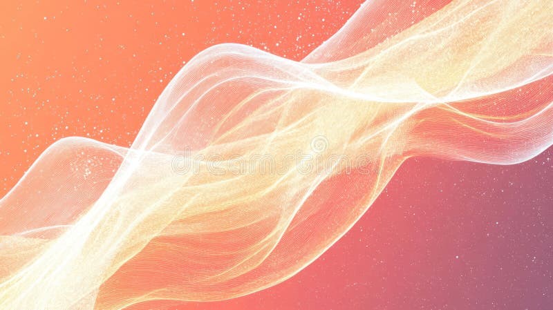 Abstract Wave Design with Soft Gradients and Light Effects Stock ...