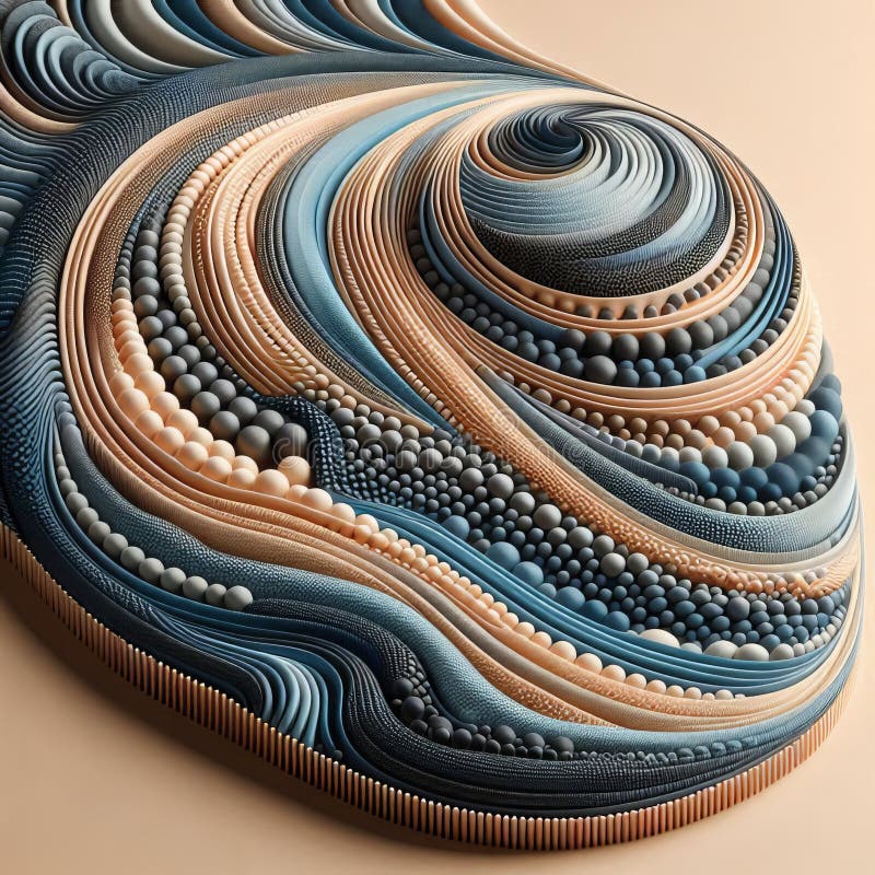Abstract Wave Design with a Textured and Tactile Appearance, P Stock ...