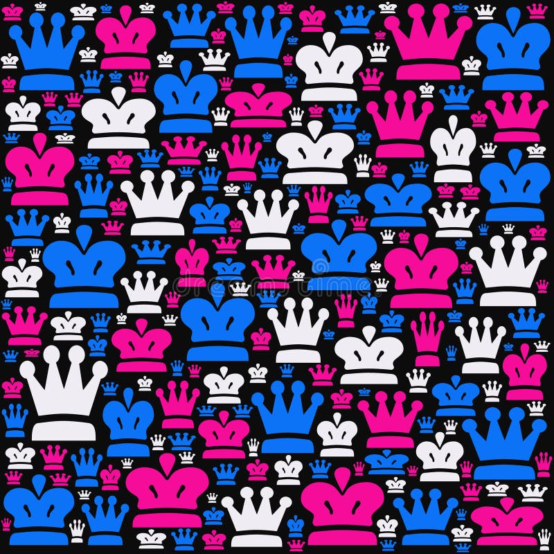 Abstract and Contemporary Digital Art Crown Design Stock Illustration ...