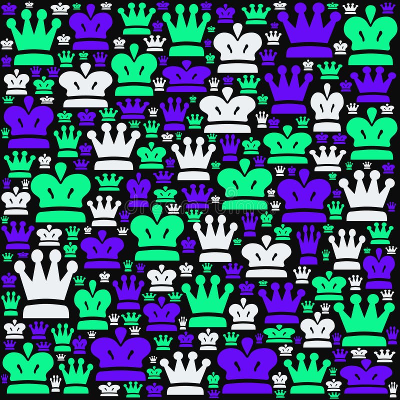 Abstract and Contemporary Digital Art Crown Design Stock Illustration ...