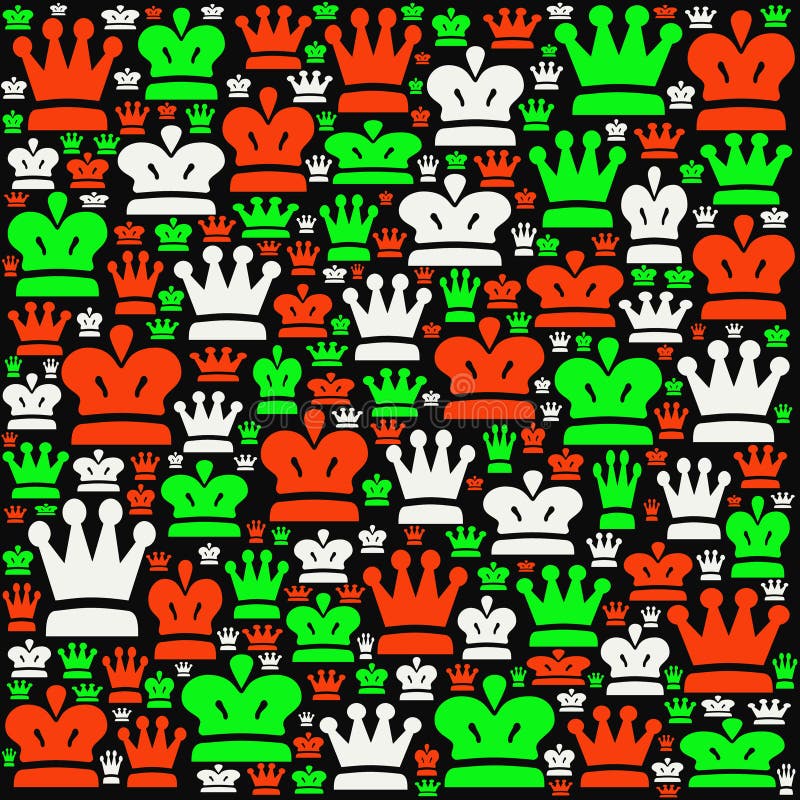 Abstract and Contemporary Digital Art Crown Design Stock Illustration ...