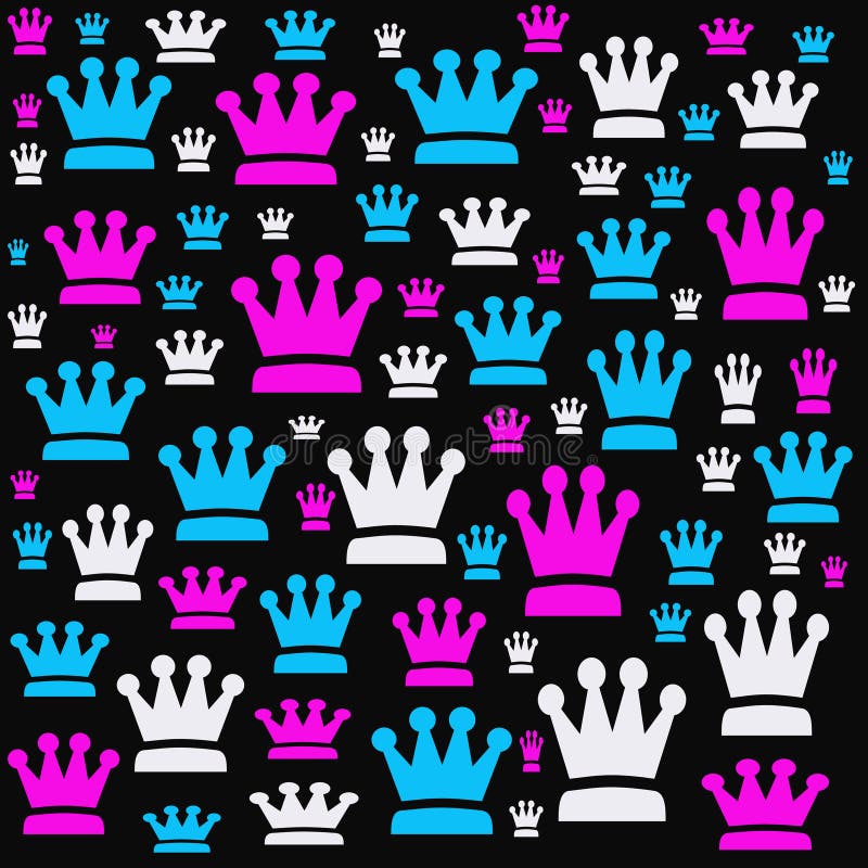 Abstract and Contemporary Digital Art Crown Design Stock Illustration ...