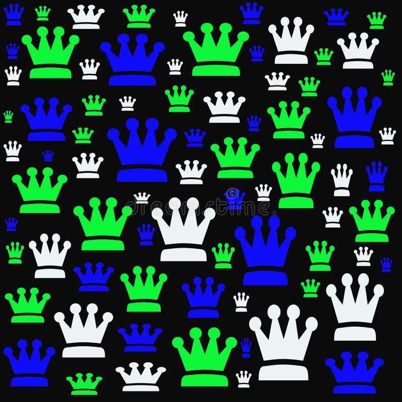 Abstract and Contemporary Digital Art Crown Design Stock Illustration ...