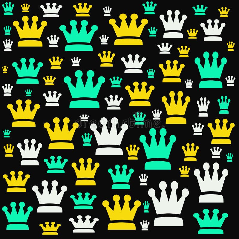Abstract and Contemporary Digital Art Crown Design Stock Illustration ...