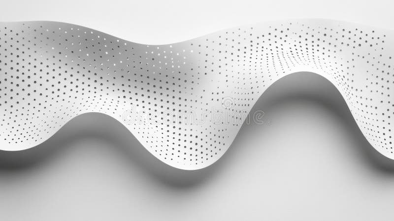 Abstract Wave with Dots Texture Generative AI Stock Illustration ...