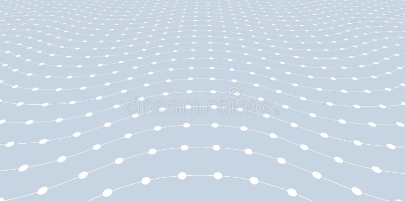 Abstract Wave Dotted Pattern. Simple Vector Background. Blue and White ...