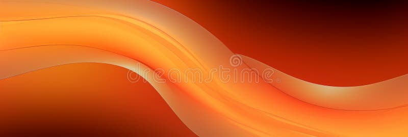 Abstract Wave Element for Design. Stylized Orange Linear Background ...