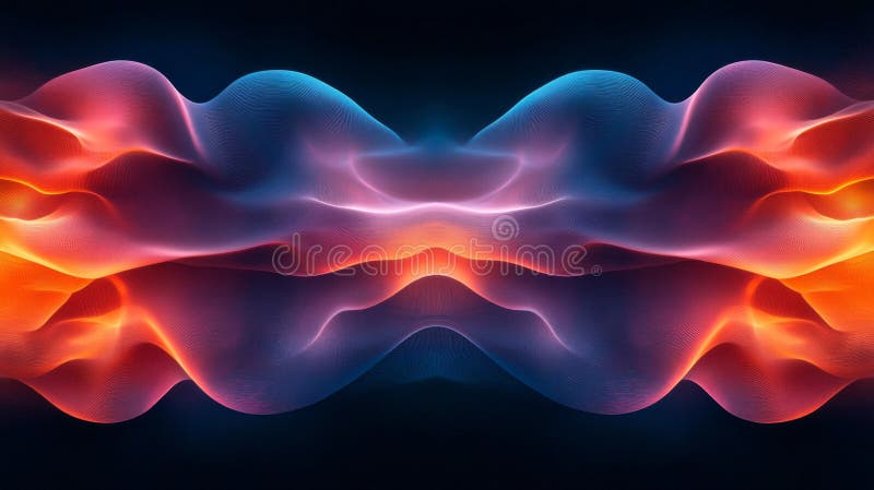 Abstract Wave Energy Flow Motion Light Color Design Stock Illustration ...