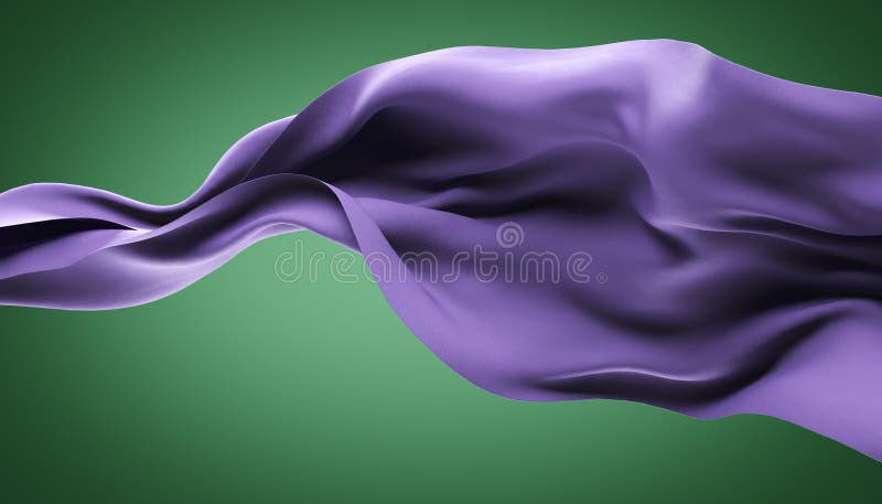 Abstract Wave Fabric Movement Dynamic Orange Color Stock Illustration ...