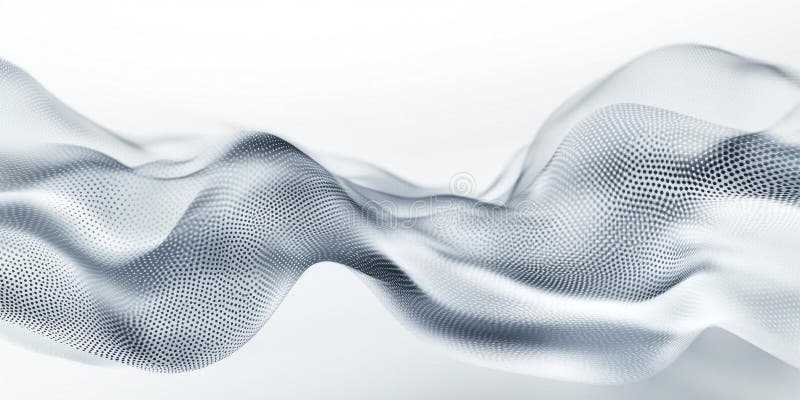 Abstract Wave Form with Dots Presents Subtle Motion and Futuristic ...