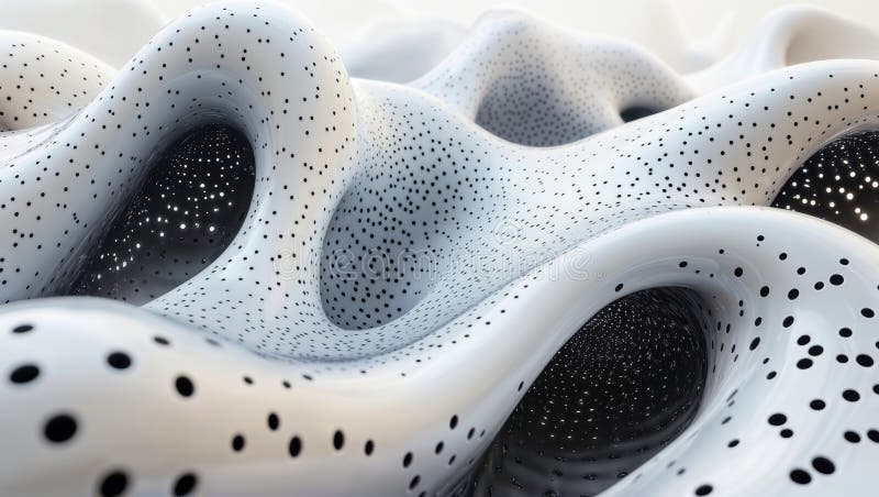 Abstract Wave Form, Generative Ai Stock Illustration - Illustration of ...