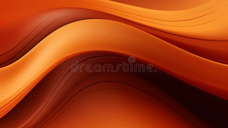 Abstract Wave Forms in Warm Shades Stock Illustration - Illustration of ...