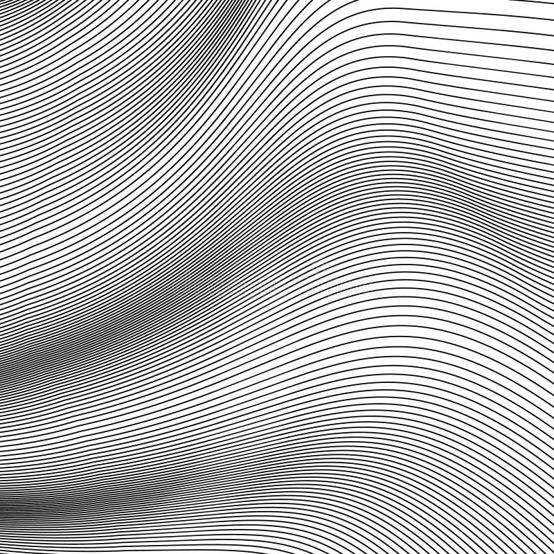 Abstract Wave Gray Stripes. . Motion Line. Vector Illustration Curved ...