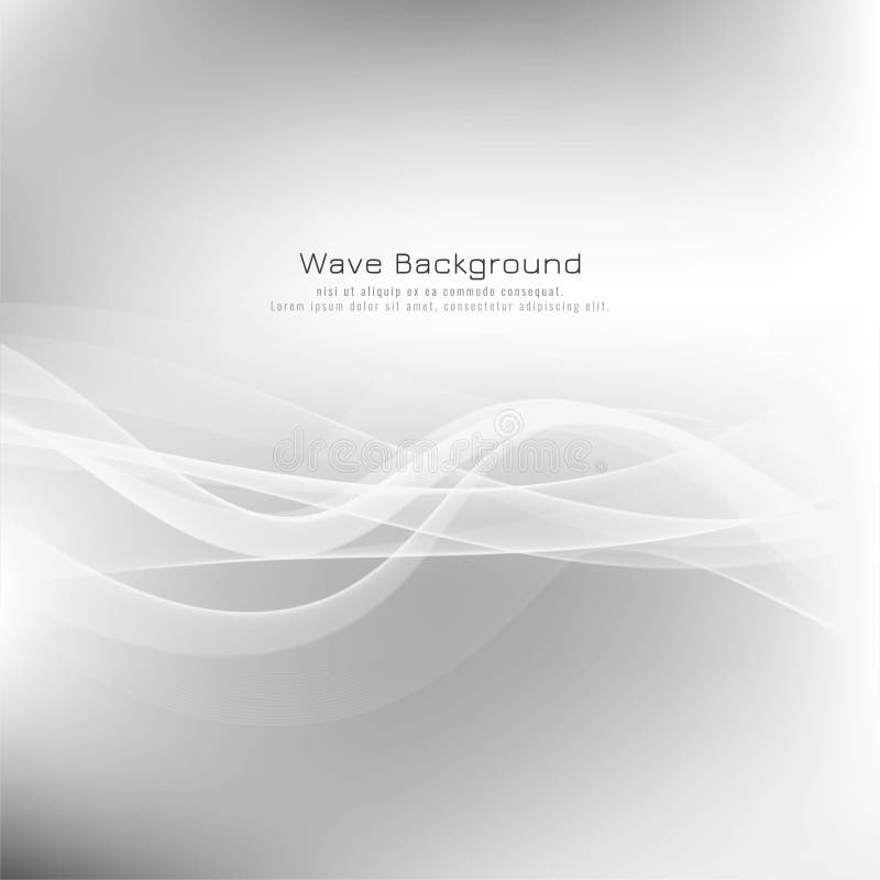 Abstract Wave Grey Background Stock Vector - Illustration of effect ...