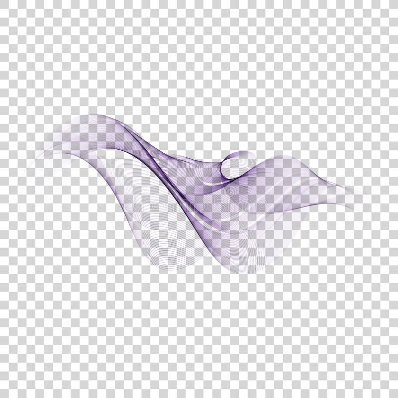 Abstract Wave Isolated on Transparent Background. Vector Illustration ...
