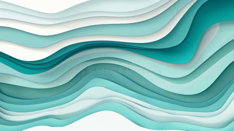 Abstract Wave Layers Background Generative AI Stock Photo - Image of ...