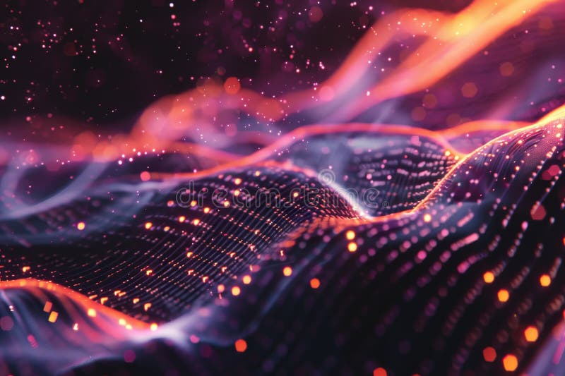 Abstract Wave of Light in Dynamic Motion, Creating a Mesmerizing Visual ...