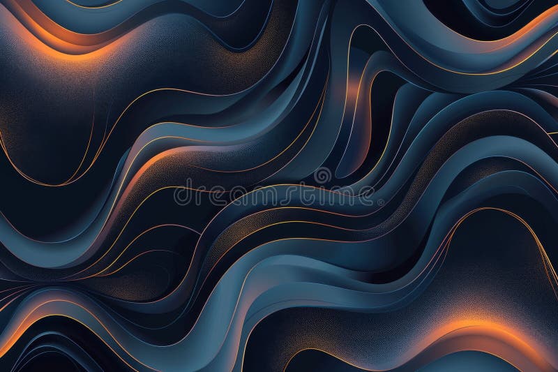 Abstract Wave-like Structures in Warm Tones. Stock Photo - Image of ...