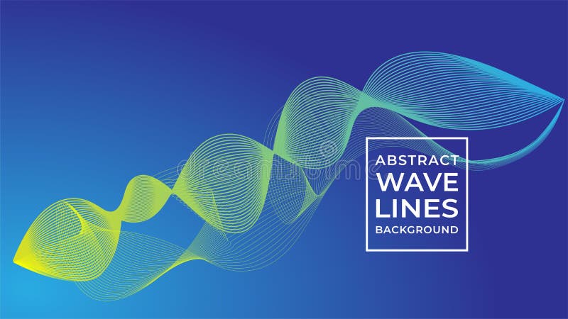 Abstract Wave Line Background Design Vector, Blue Water, Underwater ...