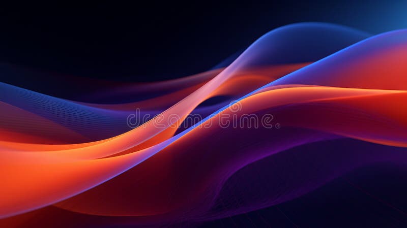 Abstract Wave Line Effect for Background and Wallpaper AI Generated ...