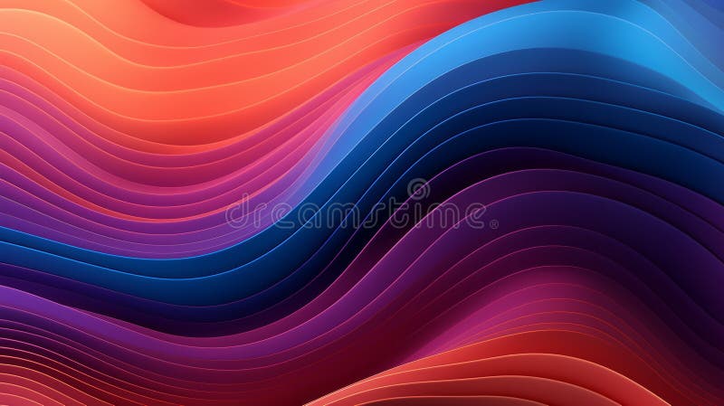 Abstract Wave Line Effect for Background and Wallpaper AI Generated ...