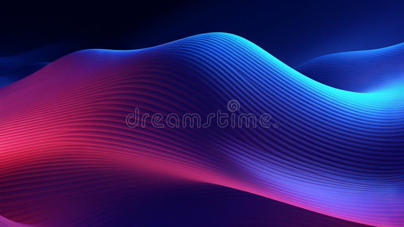 Abstract Wave Line Effect for Background and Wallpaper AI Generated ...
