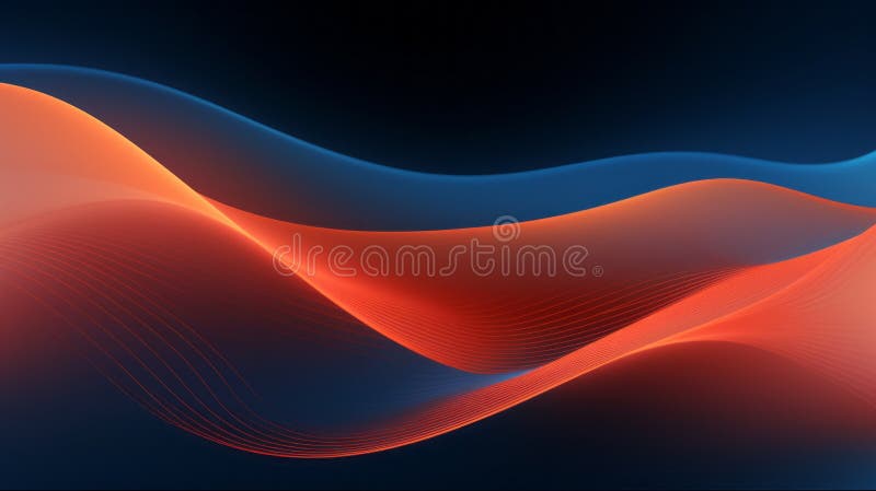 Abstract Wave Line Effect for Background and Wallpaper AI Generated ...