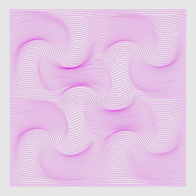 Abstract Wave Line. Violet Line Pattern Stock Vector - Illustration of ...