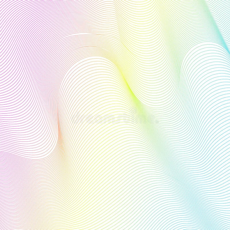 Abstract Wave Lines Background Stock Vector - Illustration of light ...