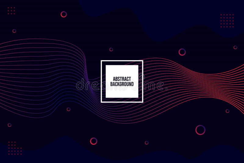 Futuristic Abstract Cyberpunk Wave Lines Background Stock Illustration ...