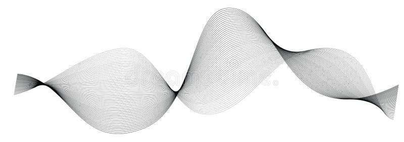 Abstract Wave Lines on White Background Stock Vector - Illustration of ...