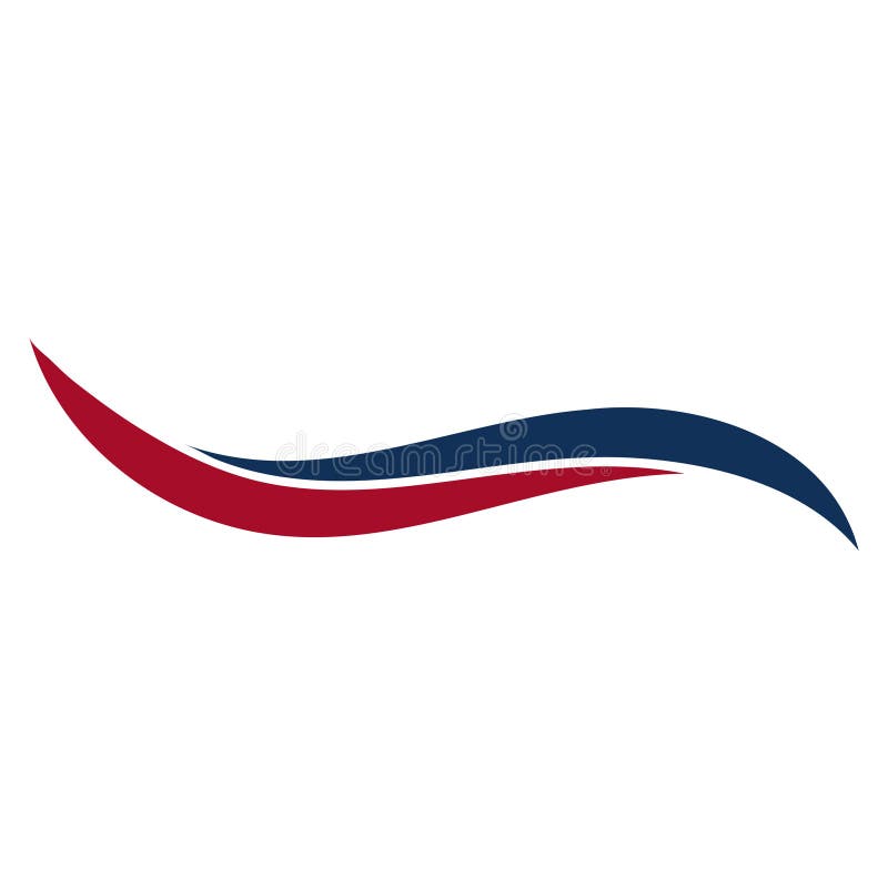Abstract Wave Logo Design, Featuring Red and Blue Wavy Line Stock ...