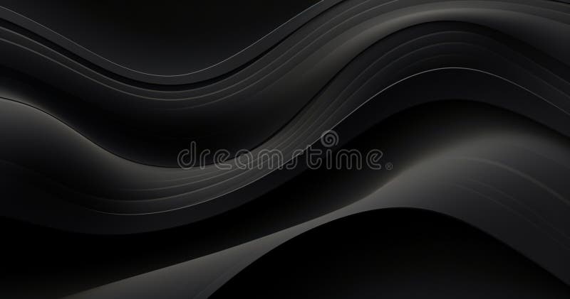Abstract Black Waves stock illustration. Illustration of smooth - 289194299