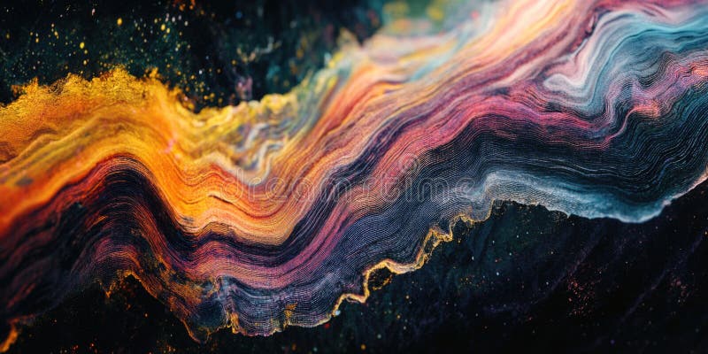 Abstract Wave Painting stock image. Image of paint, artistic - 377991533