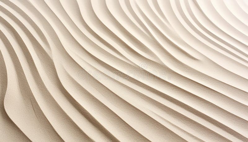 Abstract Wave Pattern on Beige Backdrop, Modern Decoration Generated by ...