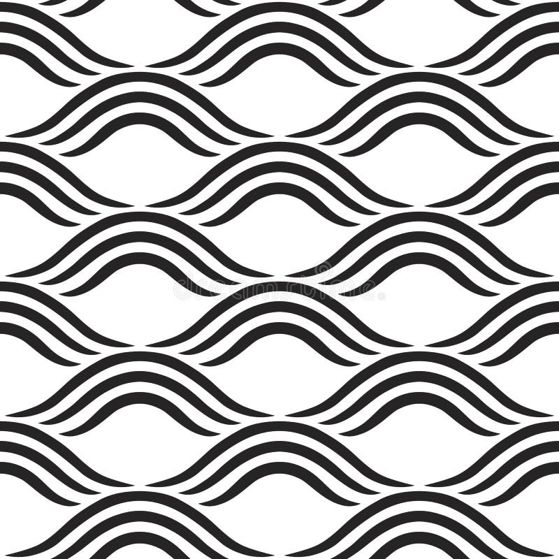 Wave seamless pattern stock vector. Illustration of decor - 90541417