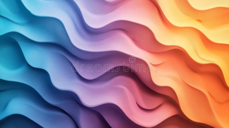 Abstract Wave Pattern with Blue Orange Gradient Texture Background ...