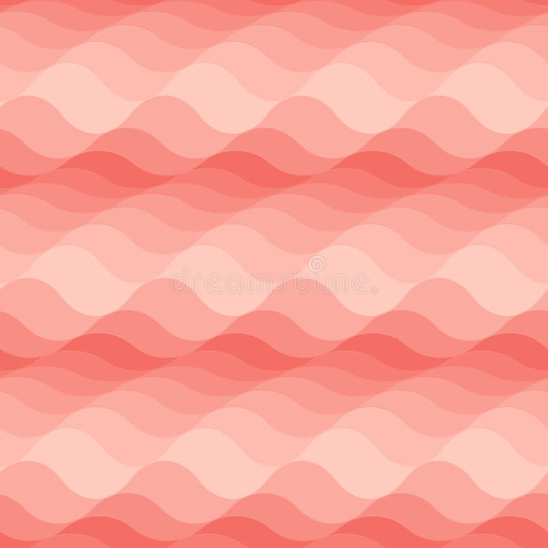 Abstract Wave Pattern in Carol Orange Color Stock Vector - Illustration ...