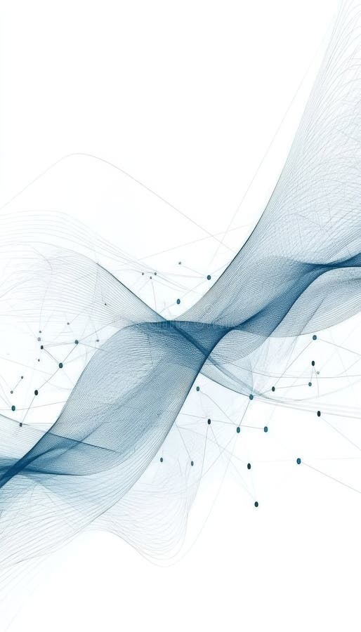 Abstract Wave Pattern, Connected Mesh, Vibrant Colors, Modern Aesthetic ...