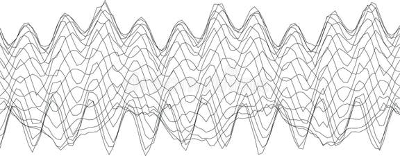 Abstract Wave Pattern Design with Complex Line Art for Creative ...