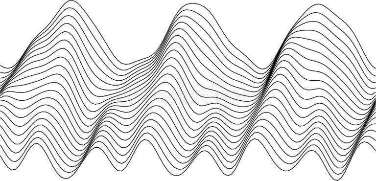 Abstract Wave Pattern Design for Modern Art and Graphic Projects Stock ...