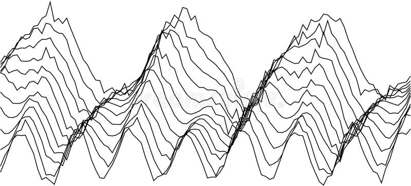 Abstract Wave Pattern Design for Modern Artistic Display and Graphic ...