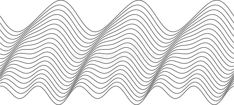 Abstract Wave Pattern with Dynamic Curves for Contemporary Design ...