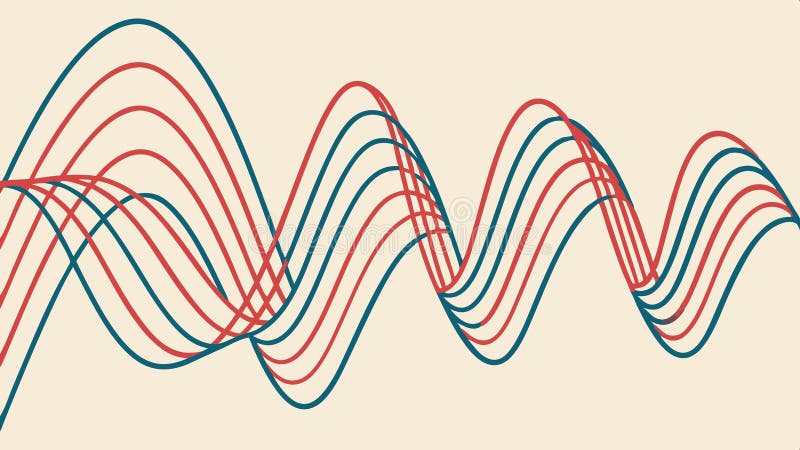 Abstract Wave Pattern Dynamic Flowing Design Vector Design Generative