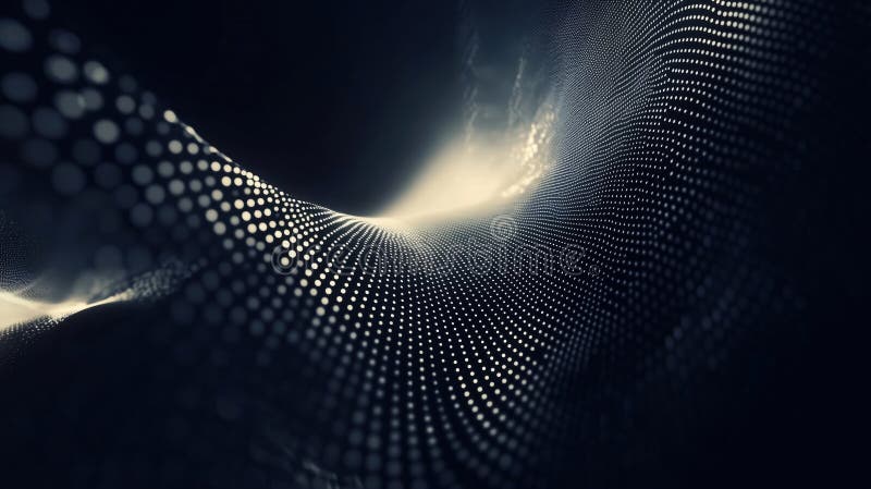 Abstract Wave Pattern, Flowing Dots Creating Depth and Texture Stock ...