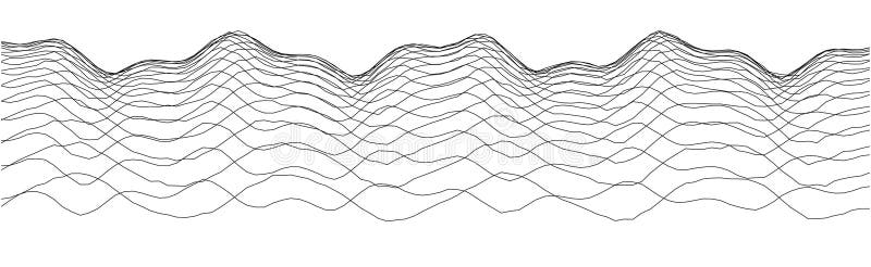 Abstract Wave Pattern with Geometric Lines for Modern Design ...