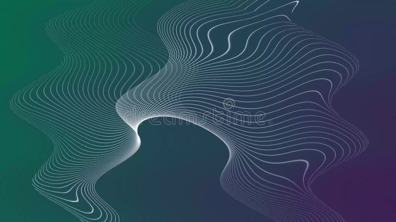Abstract Wave Pattern On Gradient Background Stock Video Video Of