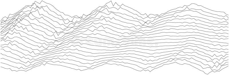 Abstract Wave Pattern with Layered Lines for Modern Design and ...