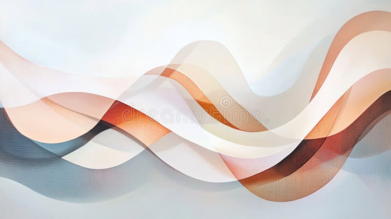 Abstract Wave Pattern with Light Brown and Beige Hues Stock ...